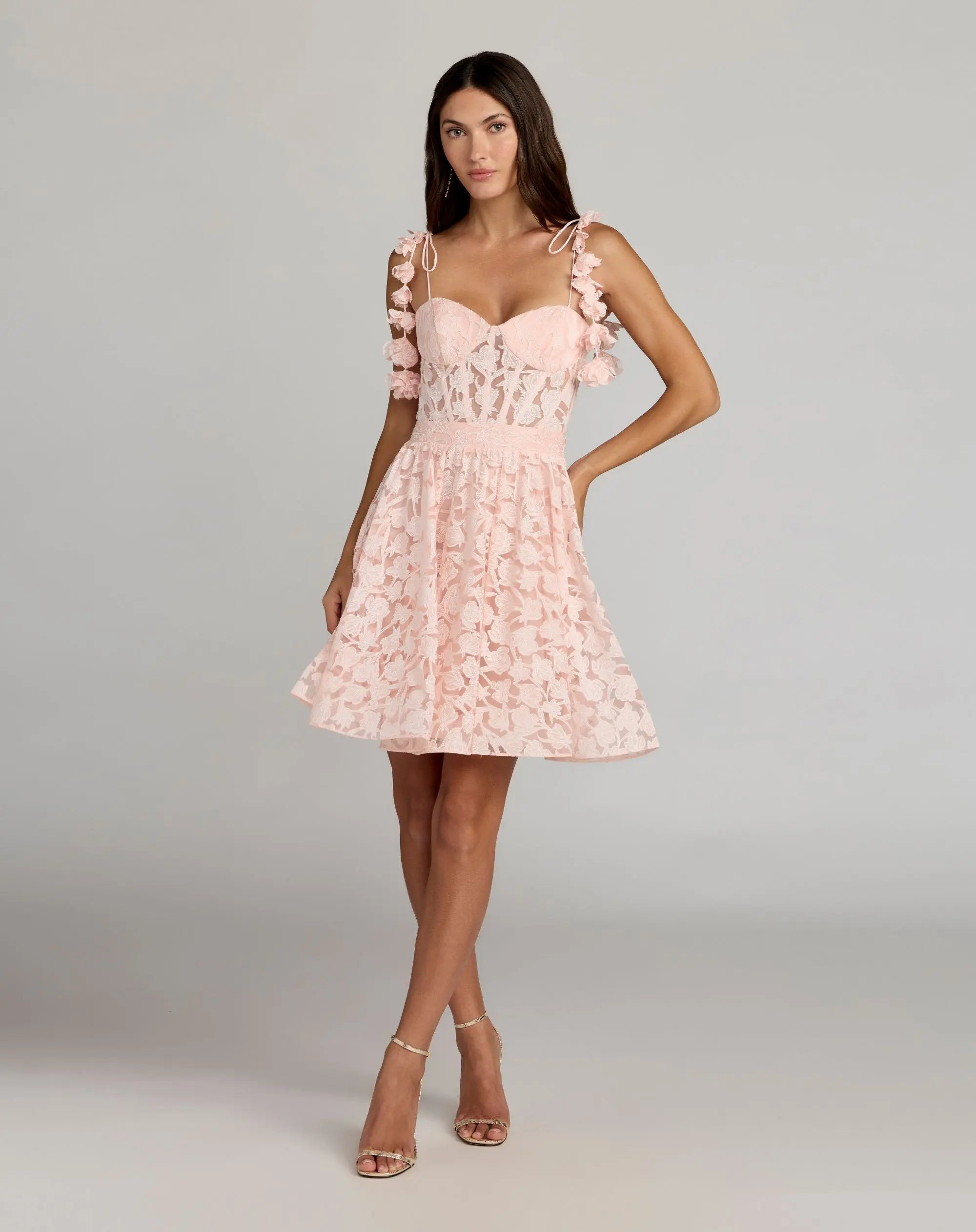 MAC DUGGAL Floral Mini Dress